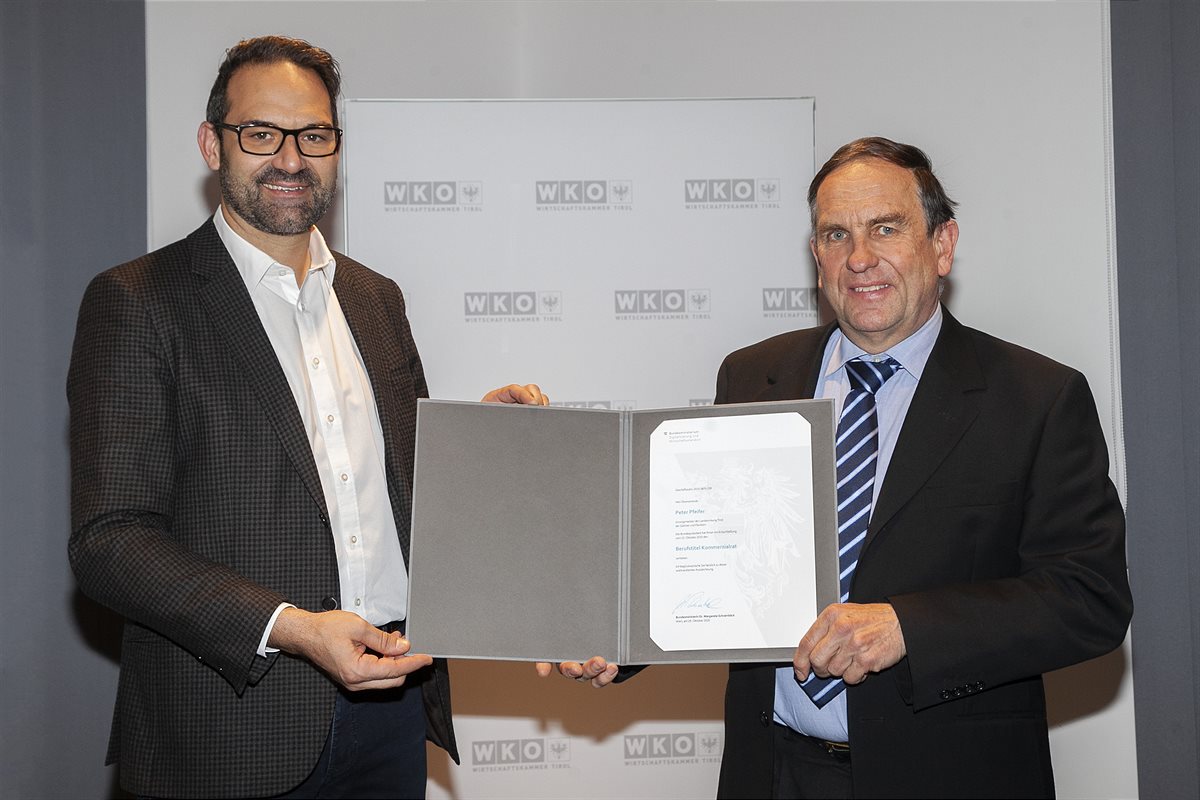 Berufstitel „Kommerzialrat“ für Gärtnermeister Peter Pfeifer ...